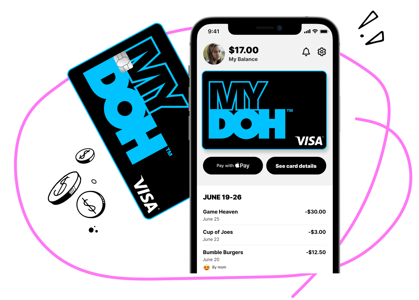 Mydoh | Money Management App for Parents, Kids & Teens