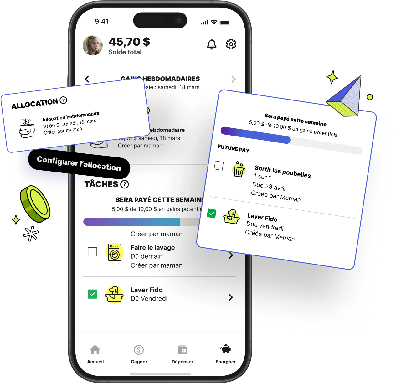 Tâches et Allocation | Mydoh
